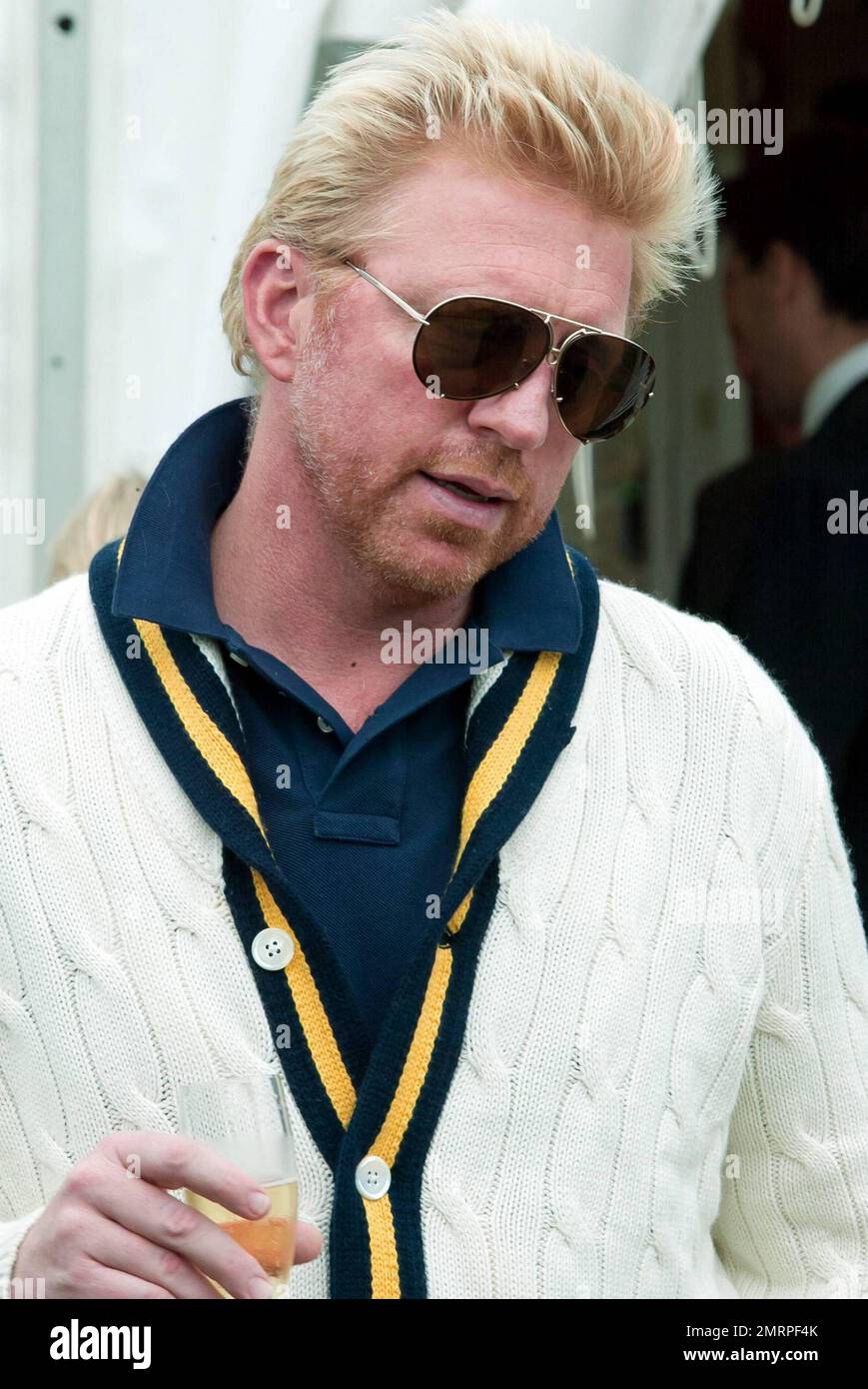 Boris Becker attending the Laureus Polo Cup match held at the Ham Polo ...