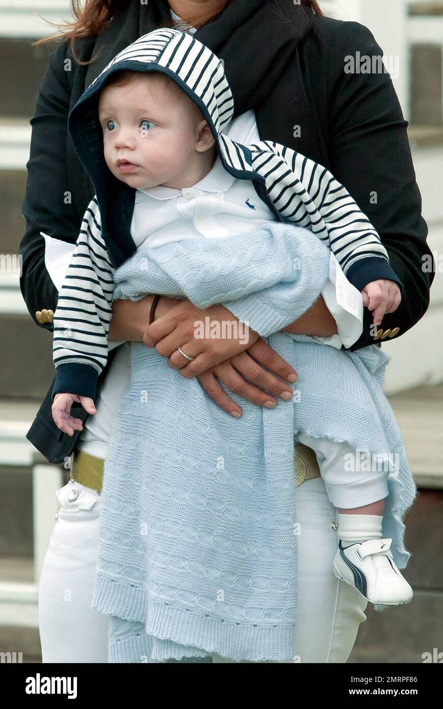 Boris Becker and Sharlely Becker's baby Amadeus being held by their ...