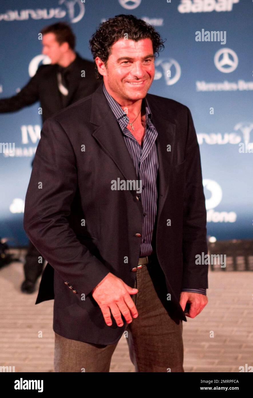 Alberto Tomba arrives to the Laureus World Sports Awards held at ...