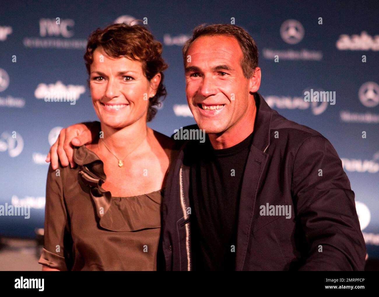 Cathy and Mike Horn arrive to the Laureus World Sports Awards held at ...