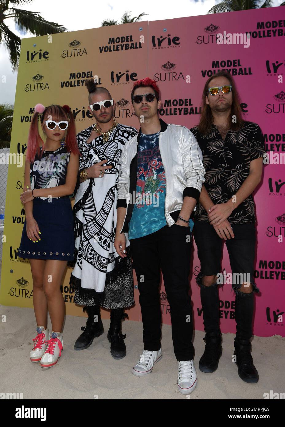 WORLDWIDE - Joe Jonas and members of his band DNCE perform at the 7th ...