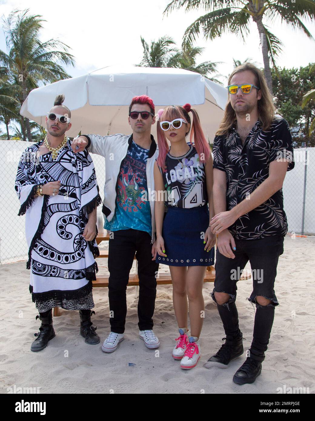 WORLDWIDE - Joe Jonas and members of his band DNCE perform at the 7th ...