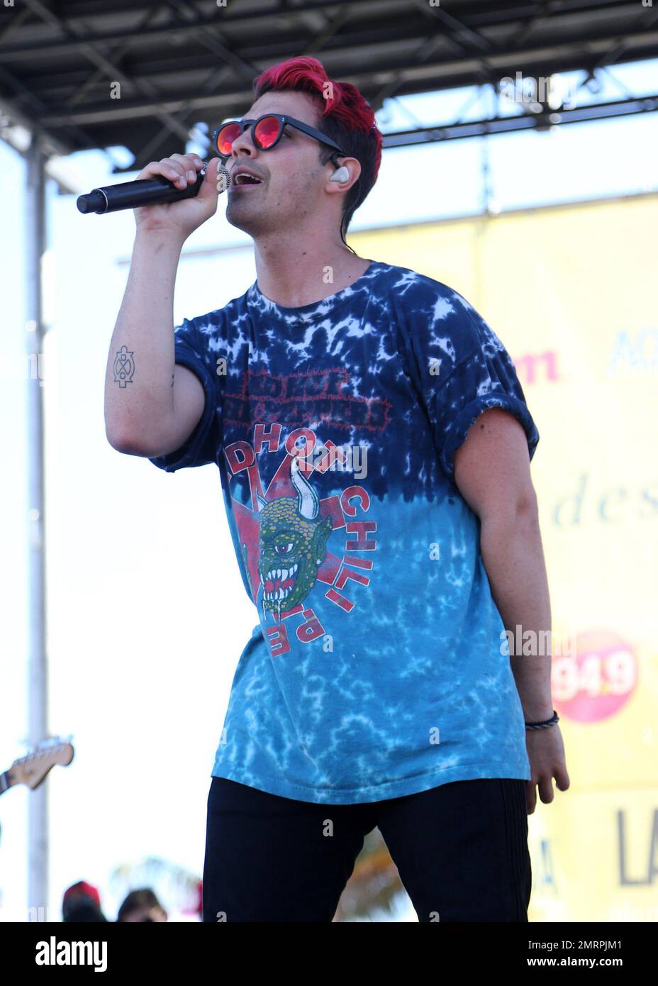 WORLDWIDE - Joe Jonas and members of his band DNCE perform at the 7th ...