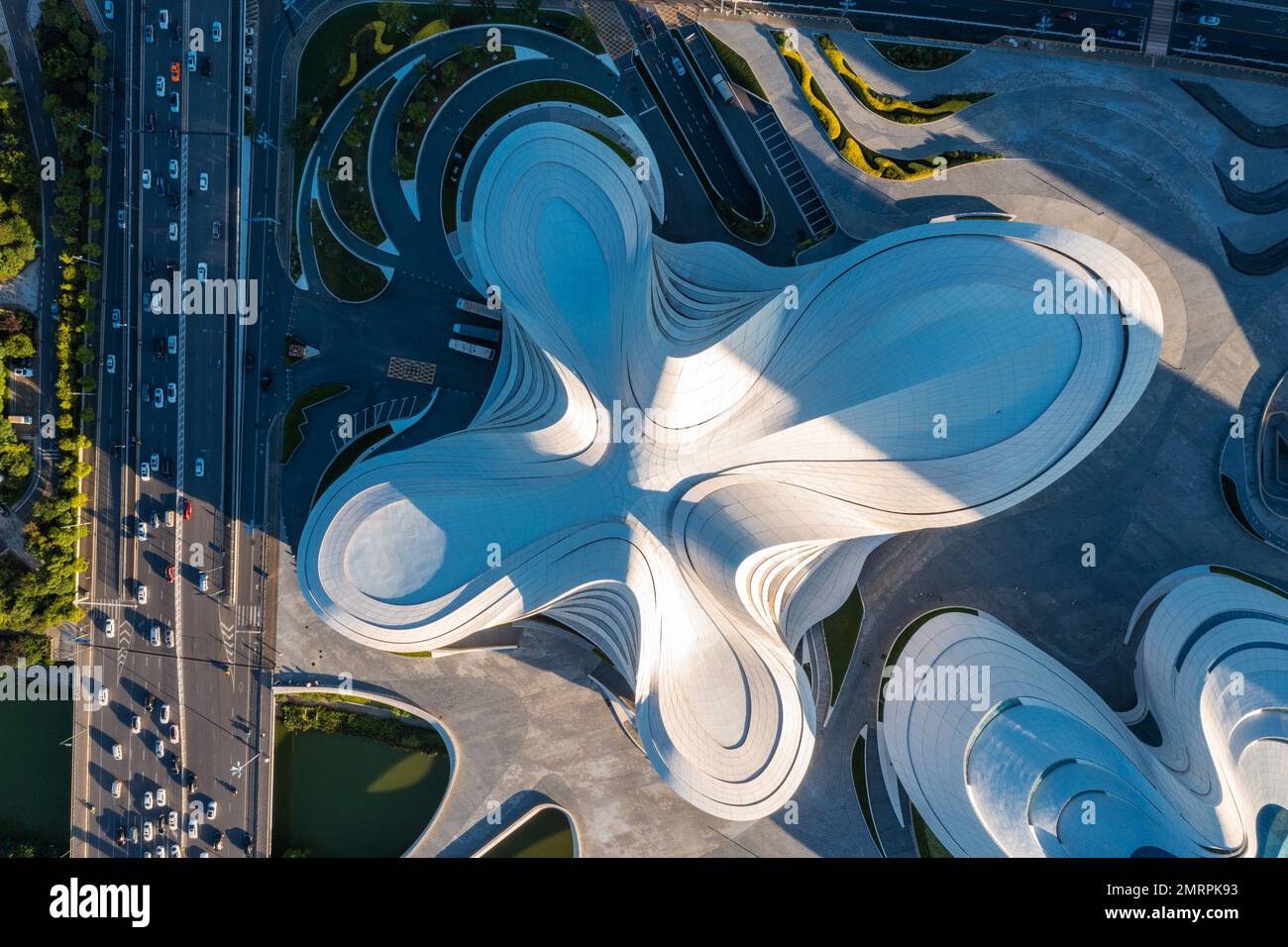 Aerial mei sihu international culture and art center and mei sihu grand ...