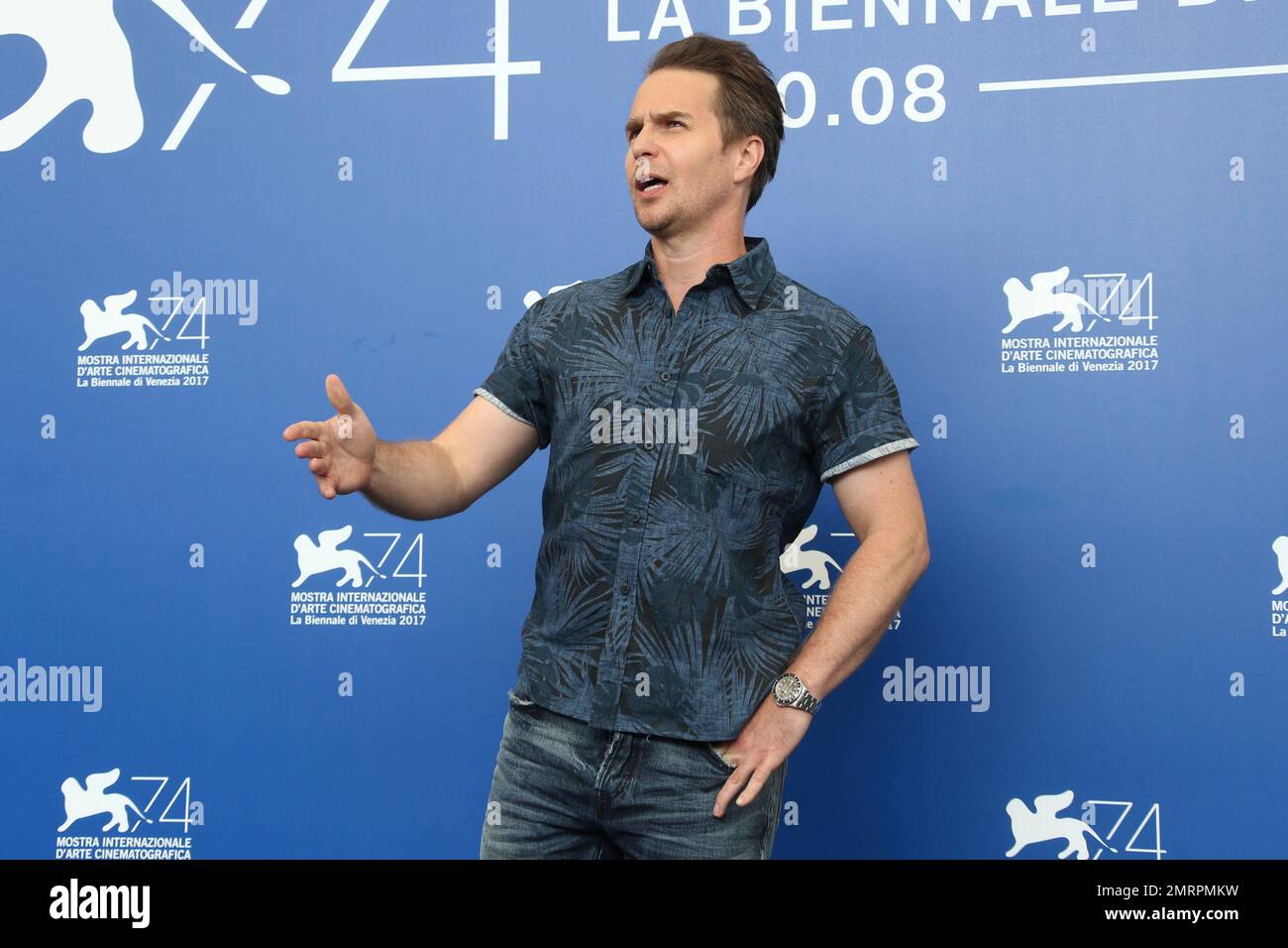 Actor Sam Rockwell poses for photographers at the photo call for the ...