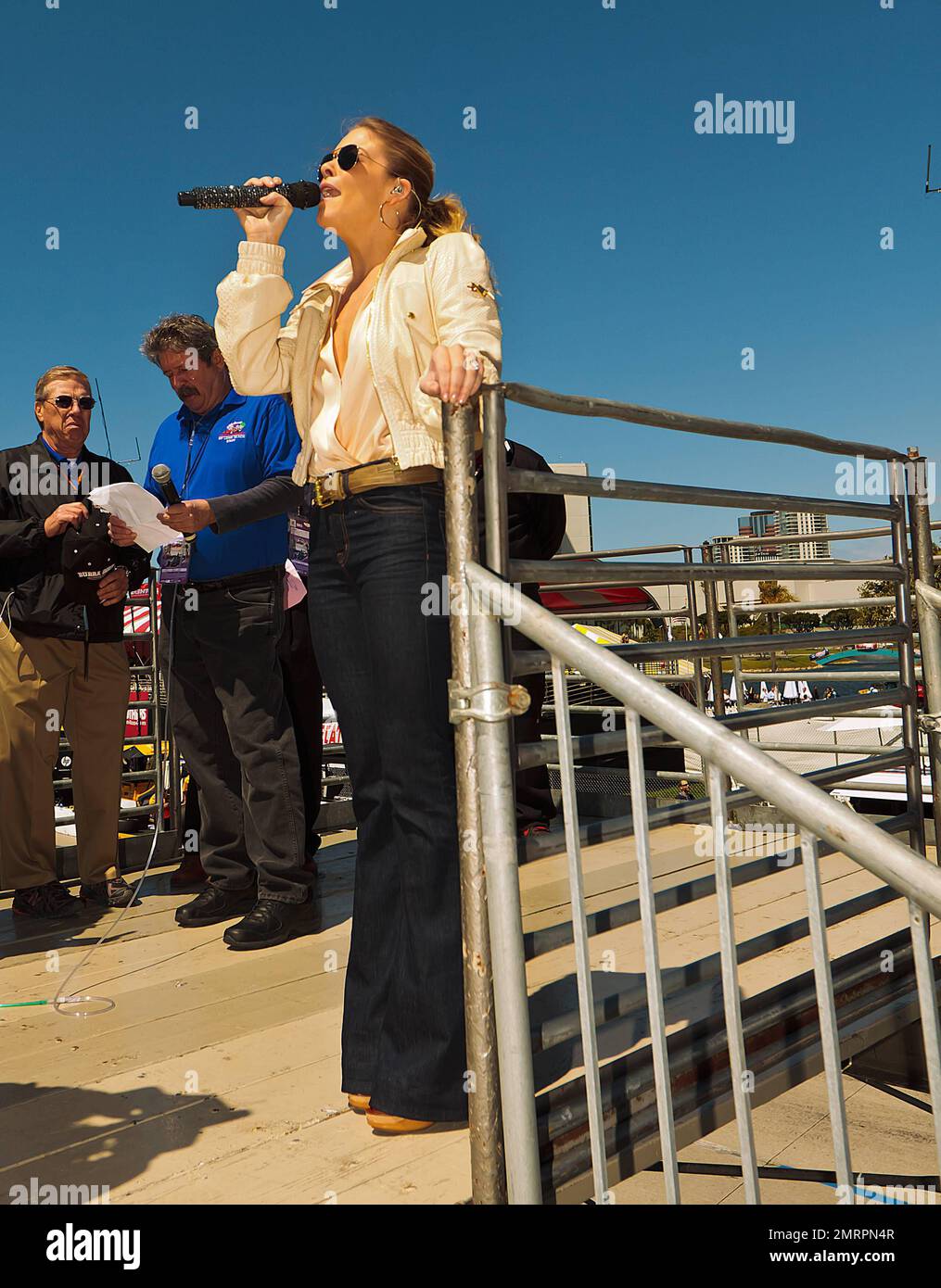 American country/pop singer and Grammy-award winner LeAnn Rimes sings ...