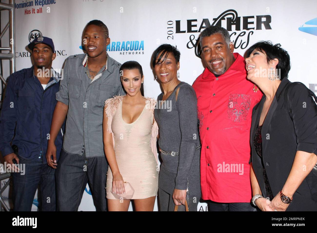 Kim Kardashian, Kris Jenner and Reggie Bush's family at the 7th Annual ...