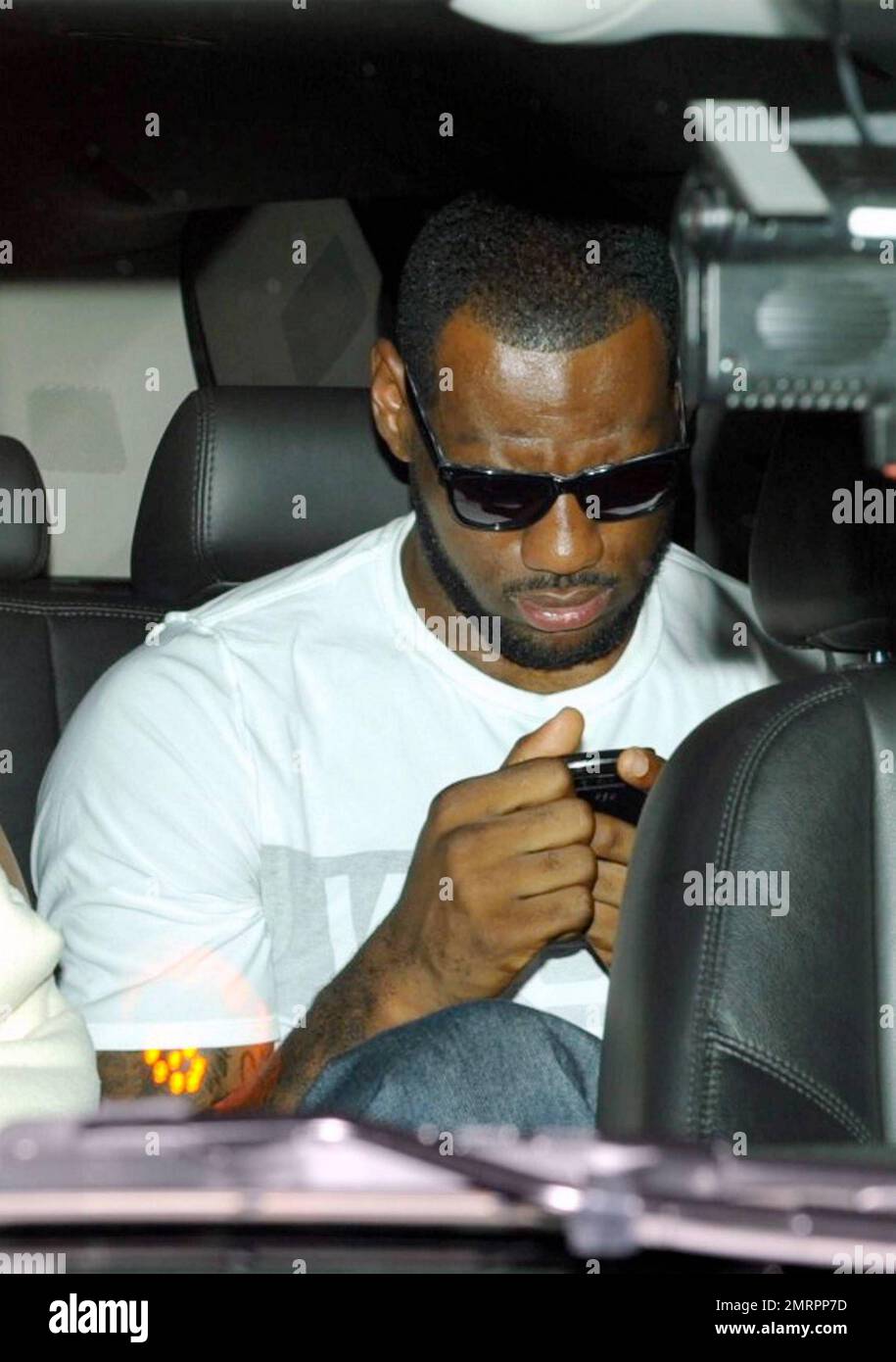 New Miami Heat recruit LeBron James arrives at his luxury hotel after ...
