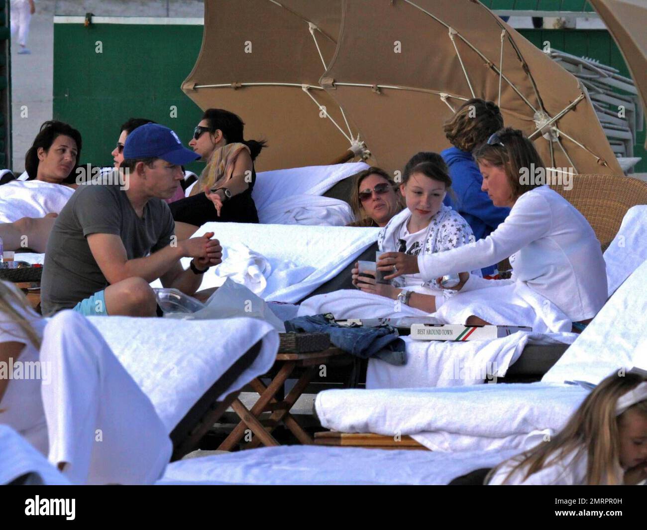 Actor and comedian Lee Evans enjoys the New Year's holiday on the beach ...