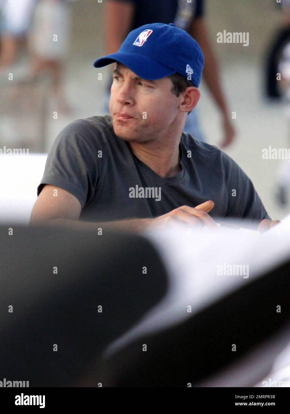 Actor and comedian Lee Evans enjoys the New Year's holiday on the beach ...