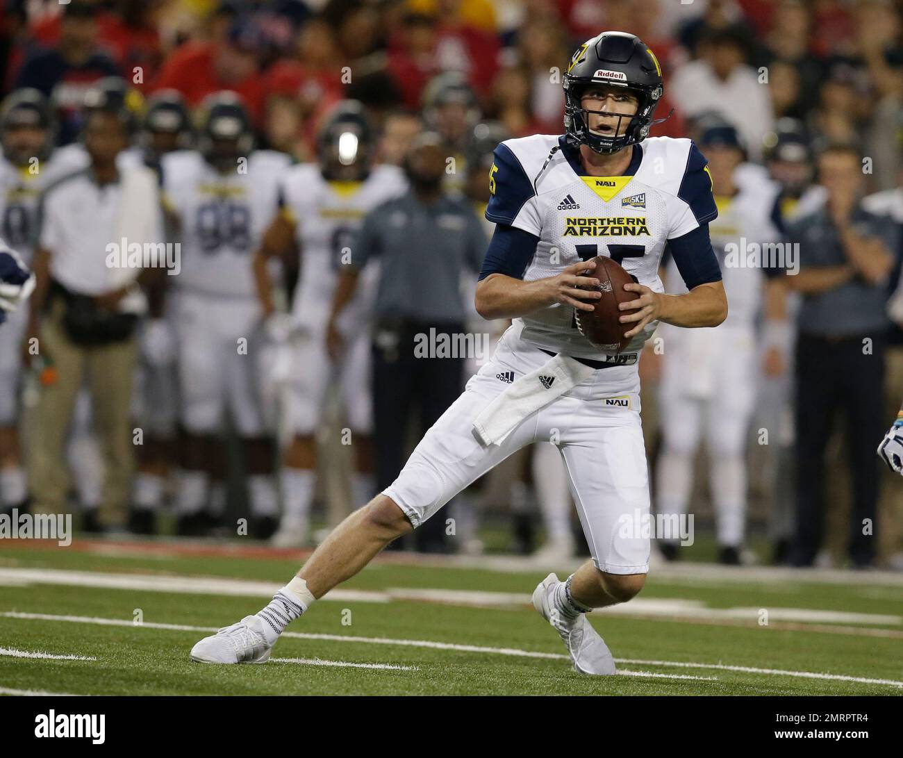 Northern Arizona quarterback Case Cookus (15) in the first half during ... Northern Arizona quarterback Case Cookus (15) in the first half during ...