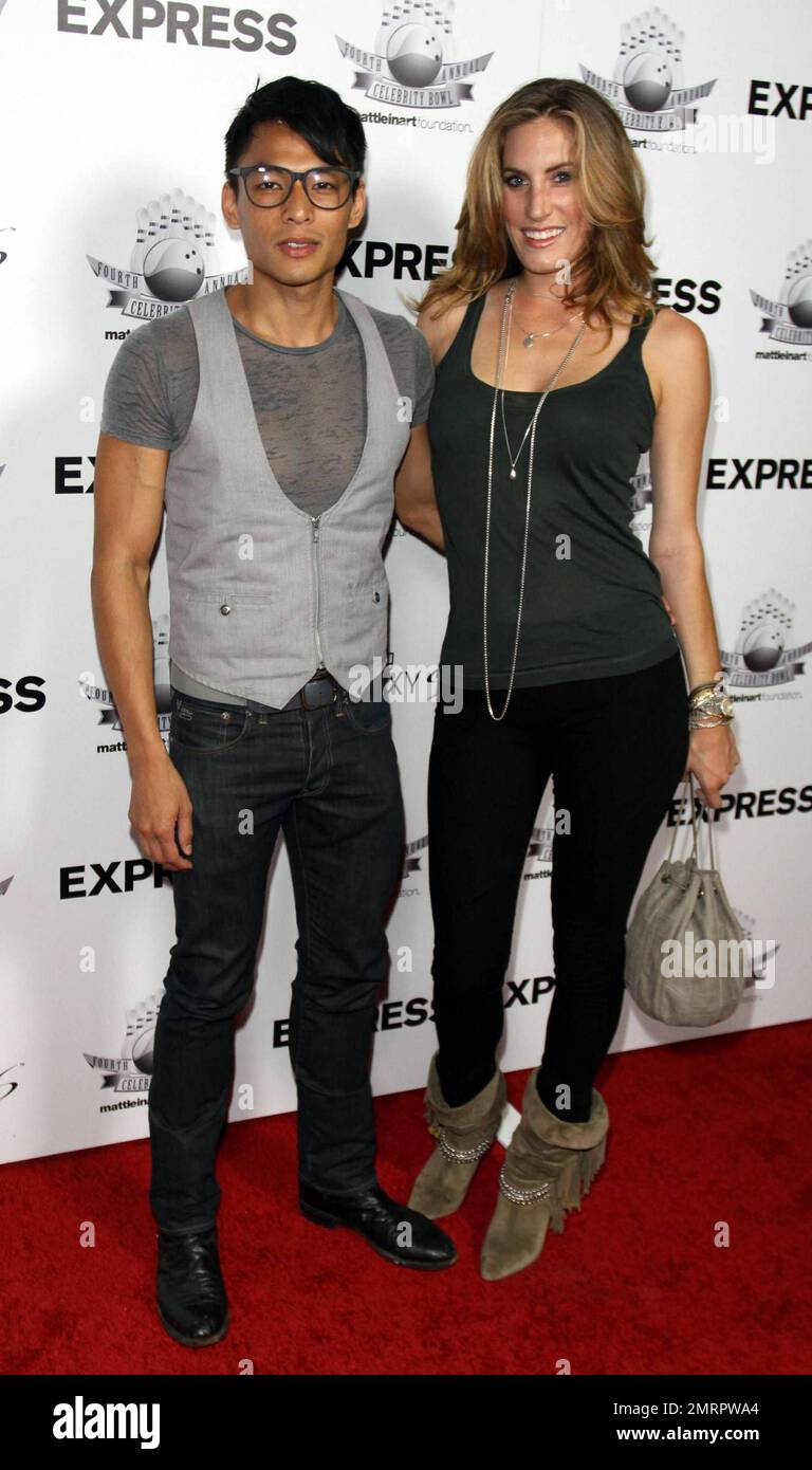 Gregory Woo and Amanda Peters arriving at The Express Matt Leinart ...