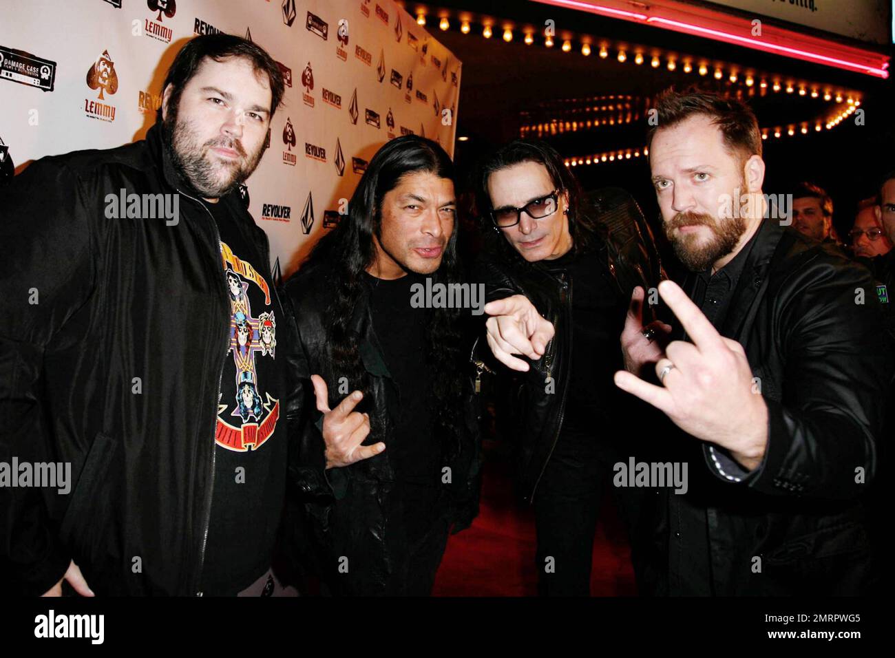 (L-R) Director Greg Olliver, Mexican-American bassist Robert Trujillo ...