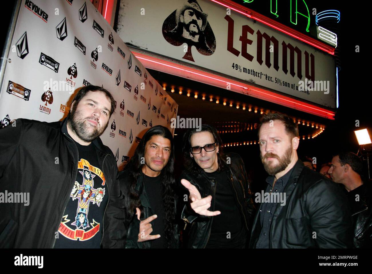 (L-R) Director Greg Olliver, Mexican-American bassist Robert Trujillo ...