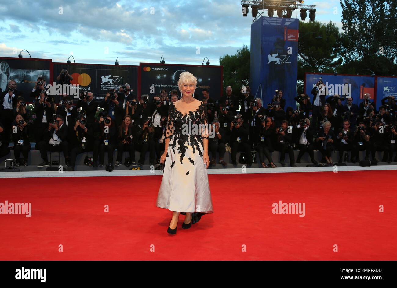 Actress Helen Mirren poses for photographers upon arrival at the ...