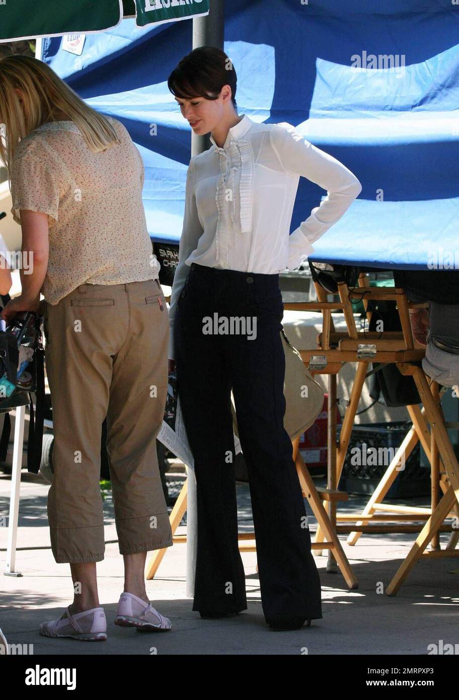 British actress Lena Headey films "Terminator: The Sarah Connor ...