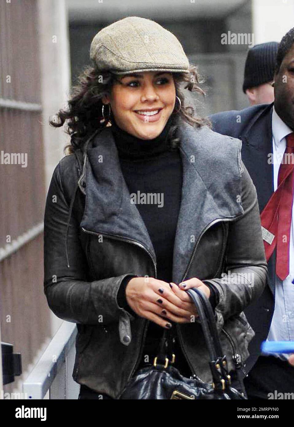 Lenora Crichlow of "Being Human" smiles as she arrives at BBC Radio 1 ...