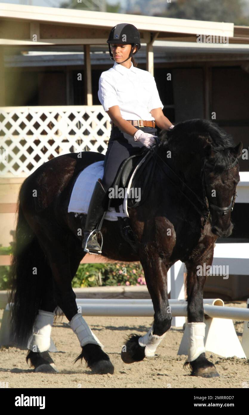 EXCLUSIVE!! Leona Lewis dons her riding boots and hard hat to go ...