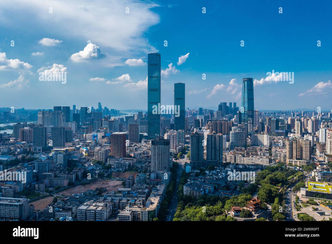 Aerial changsha city scenery Stock Photo - Alamy