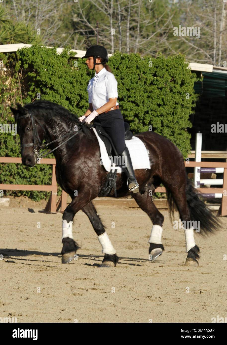 EXCLUSIVE!! Leona Lewis dons her riding boots and hard hat to go ...