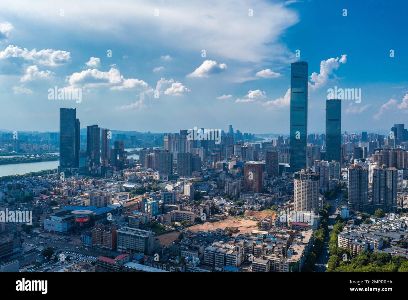 Aerial changsha city scenery Stock Photo - Alamy