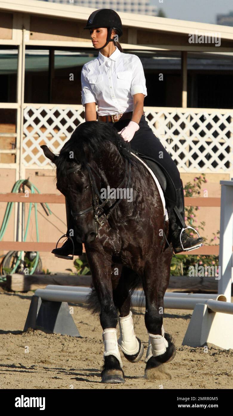 EXCLUSIVE!! Leona Lewis dons her riding boots and hard hat to go ...