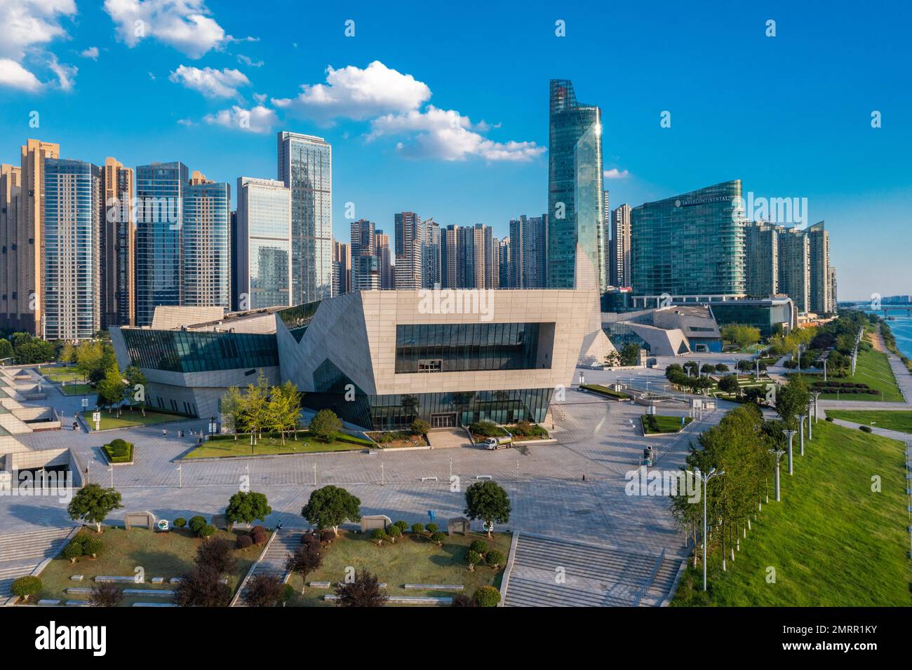 The three one hall changsha riverside cultural park construction square ...