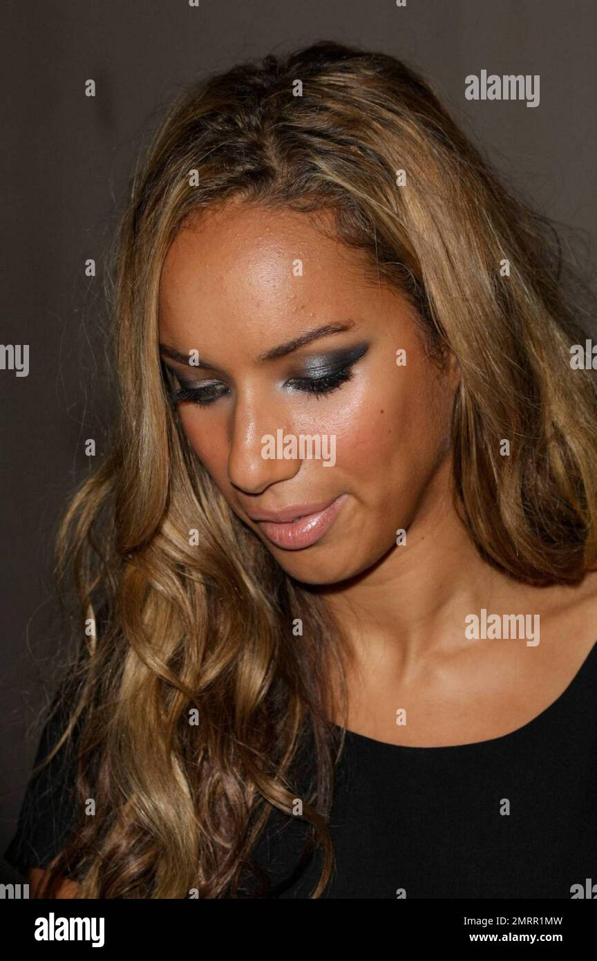 Singer Leona Lewis leaves the Jimmy Kimmel Show studios after her ...