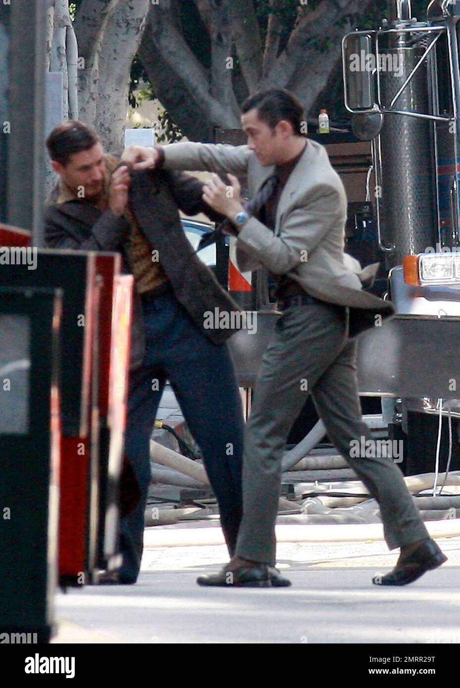 Joseph gordon levitt leonardo dicaprio inception hi-res stock ...