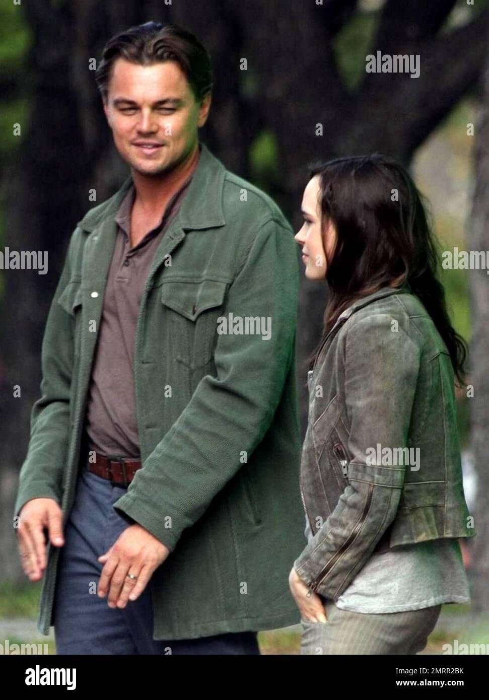 Leonardo DiCaprio and Ellen Page film scenes for their upcoming film ...