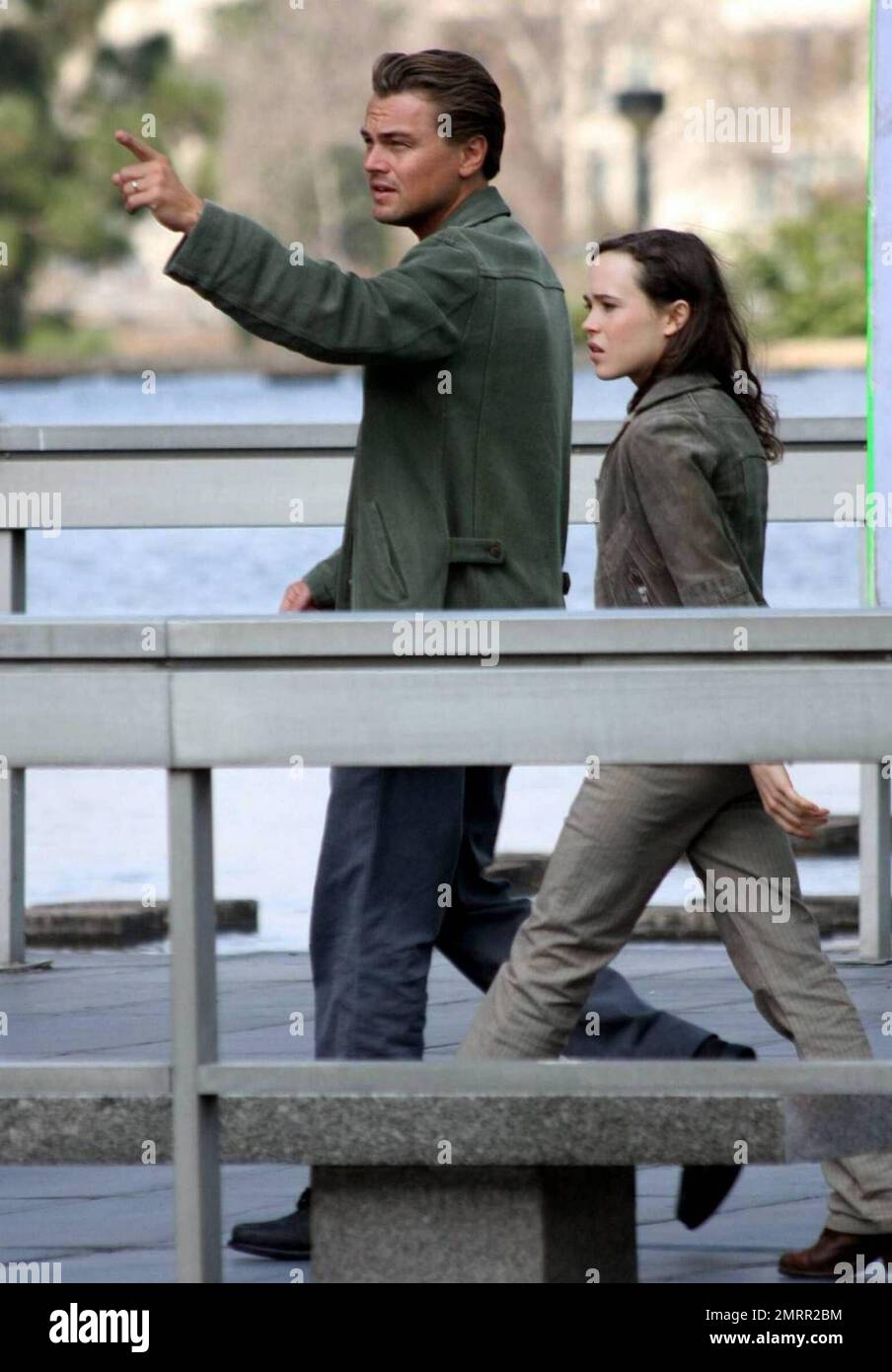 Leonardo DiCaprio and Ellen Page film scenes for their upcoming film ...