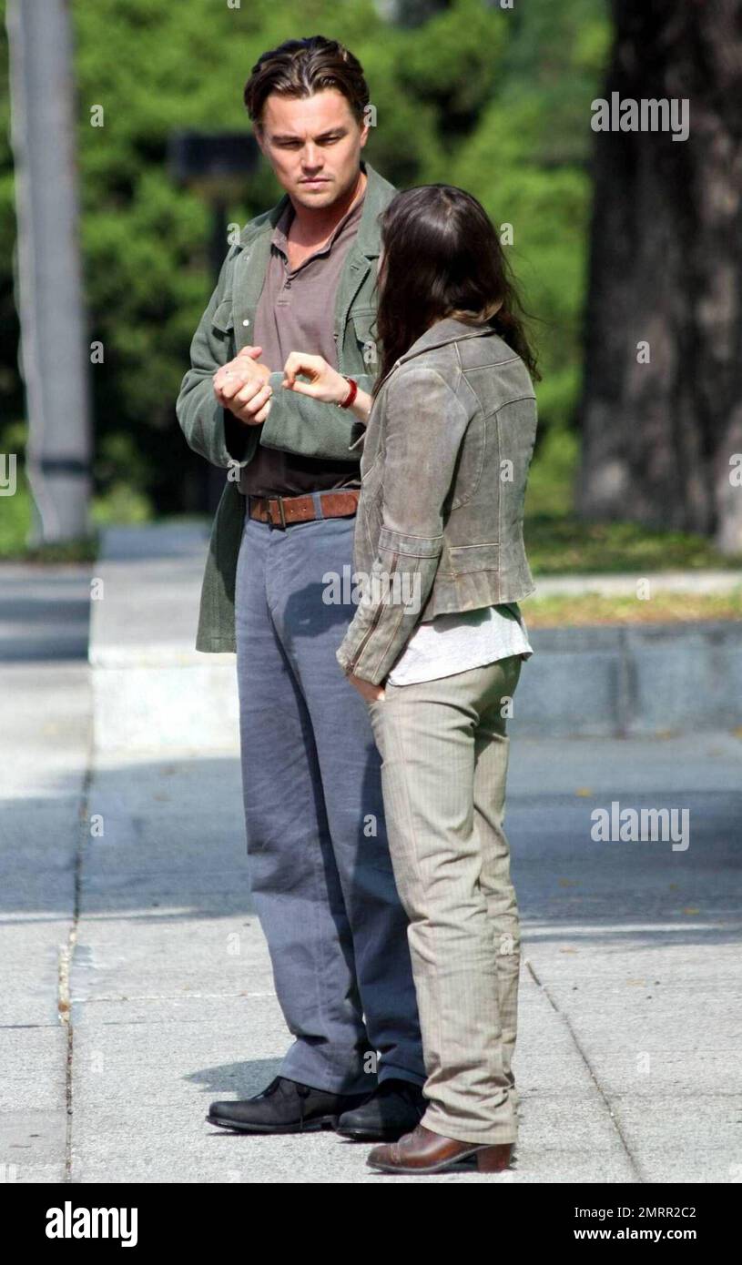 Leonardo DiCaprio and Ellen Page film scenes for their upcoming film ...