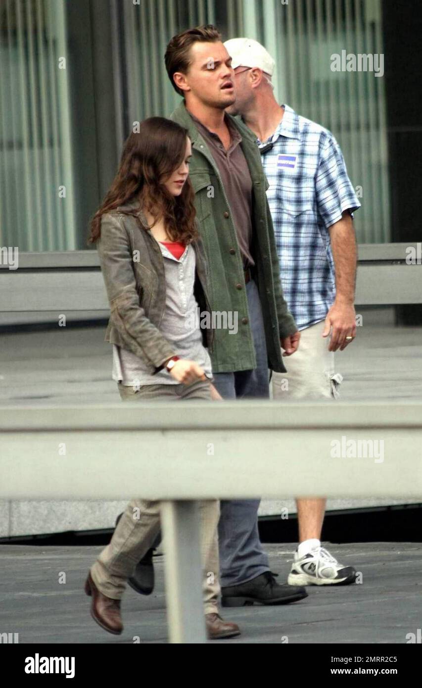 Leonardo DiCaprio and Ellen Page film scenes for their upcoming film ...