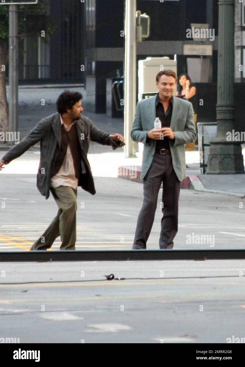 Leonardo DiCaprio shoots a scene his new film "Inception" (working title: "Oliver's Arrow ...