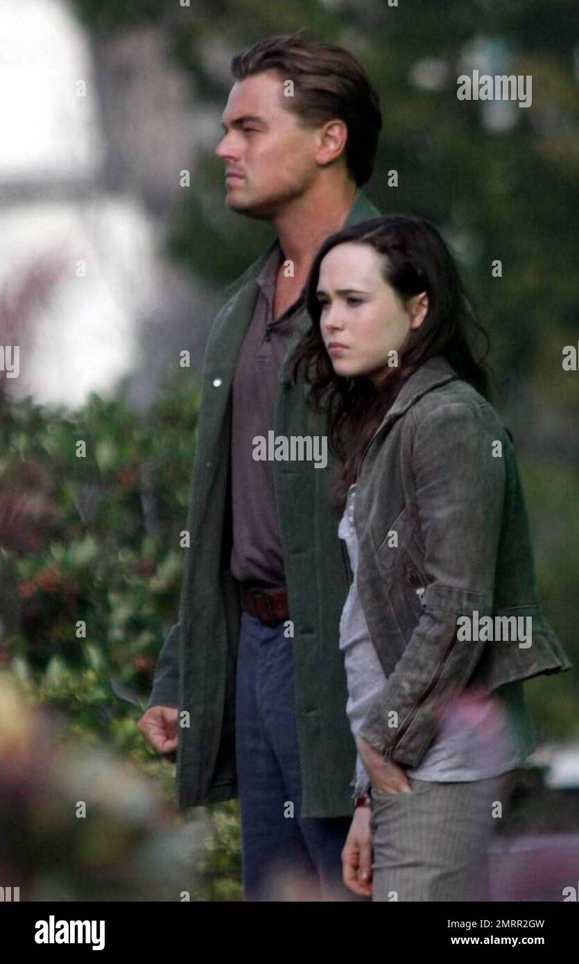 Leonardo DiCaprio and Ellen Page film scenes for their upcoming film ...