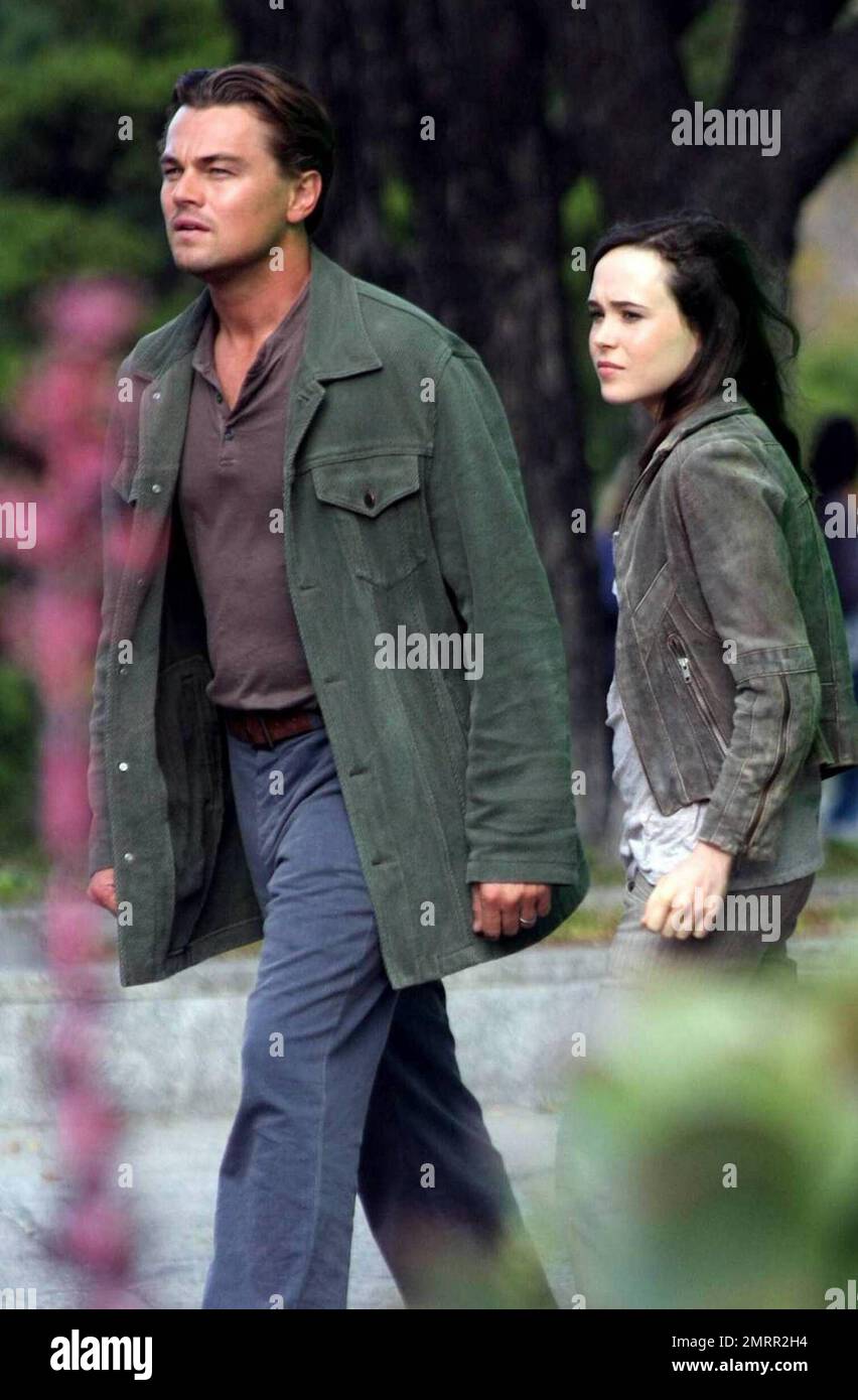 Leonardo DiCaprio and Ellen Page film scenes for their upcoming film ...