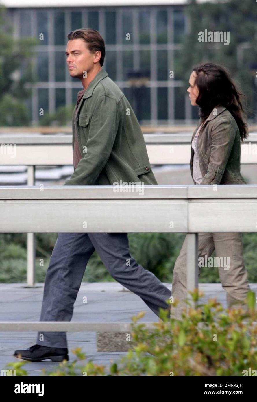 Leonardo DiCaprio and Ellen Page film scenes for their upcoming film ...