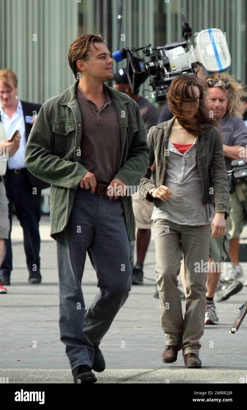 Leonardo DiCaprio and Ellen Page film scenes for their upcoming film ...