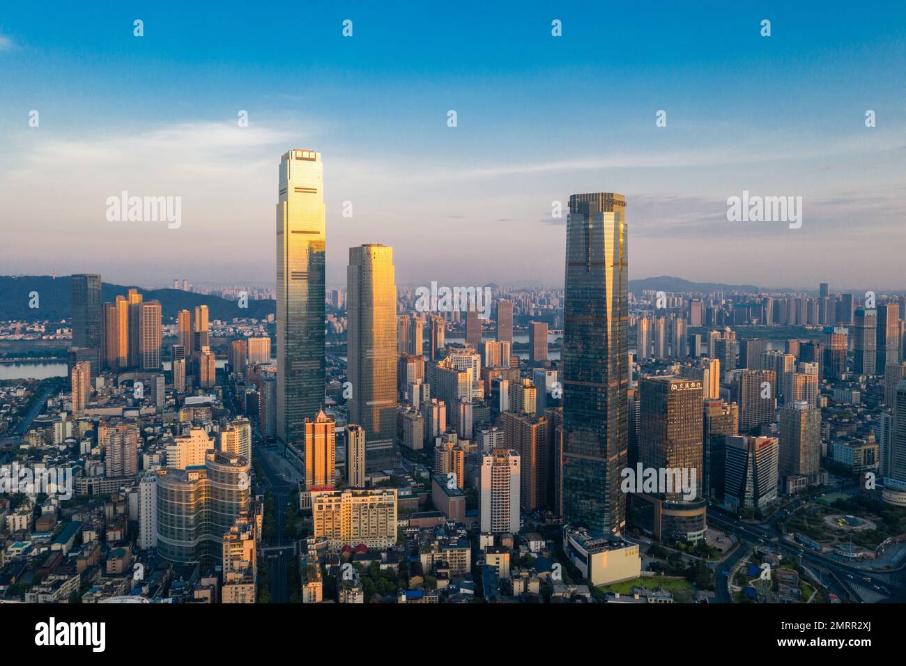 Aerial changsha shimao international financial center world financial ...