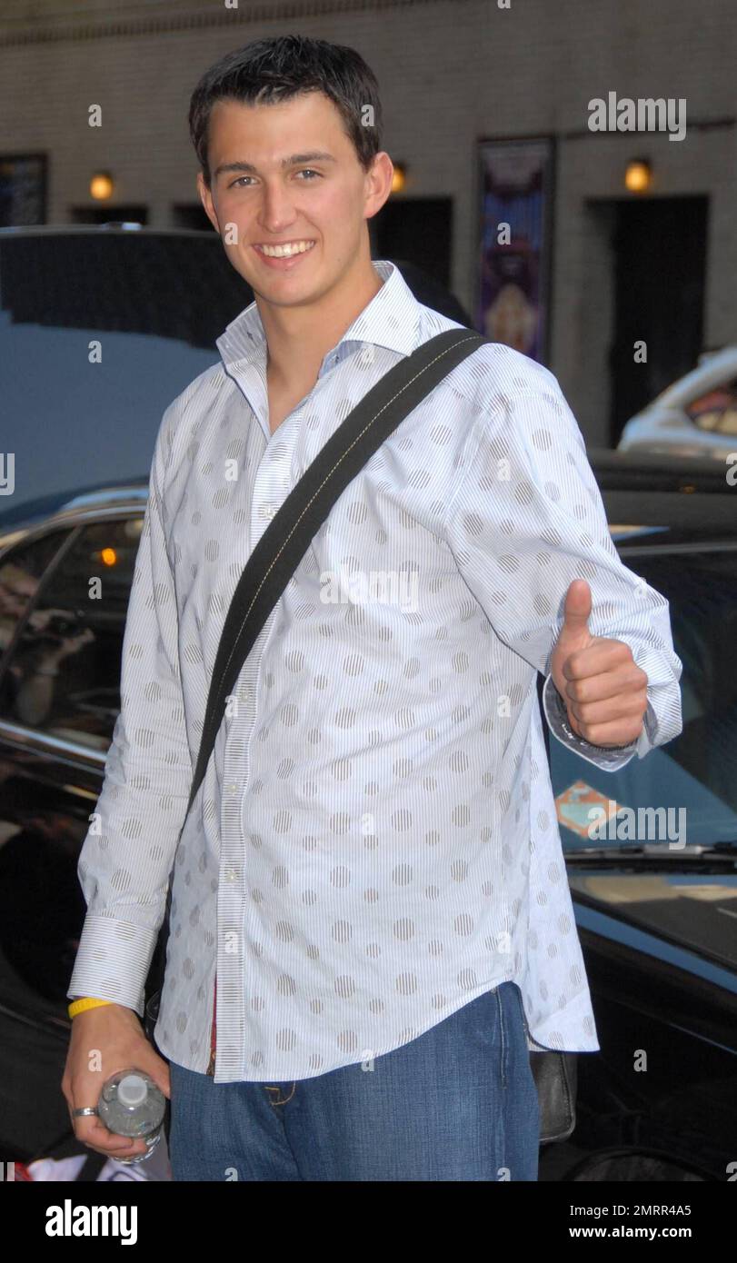 Graham Rahal at the David Letterman Show, New York, NY, 4/16/08 Stock ...