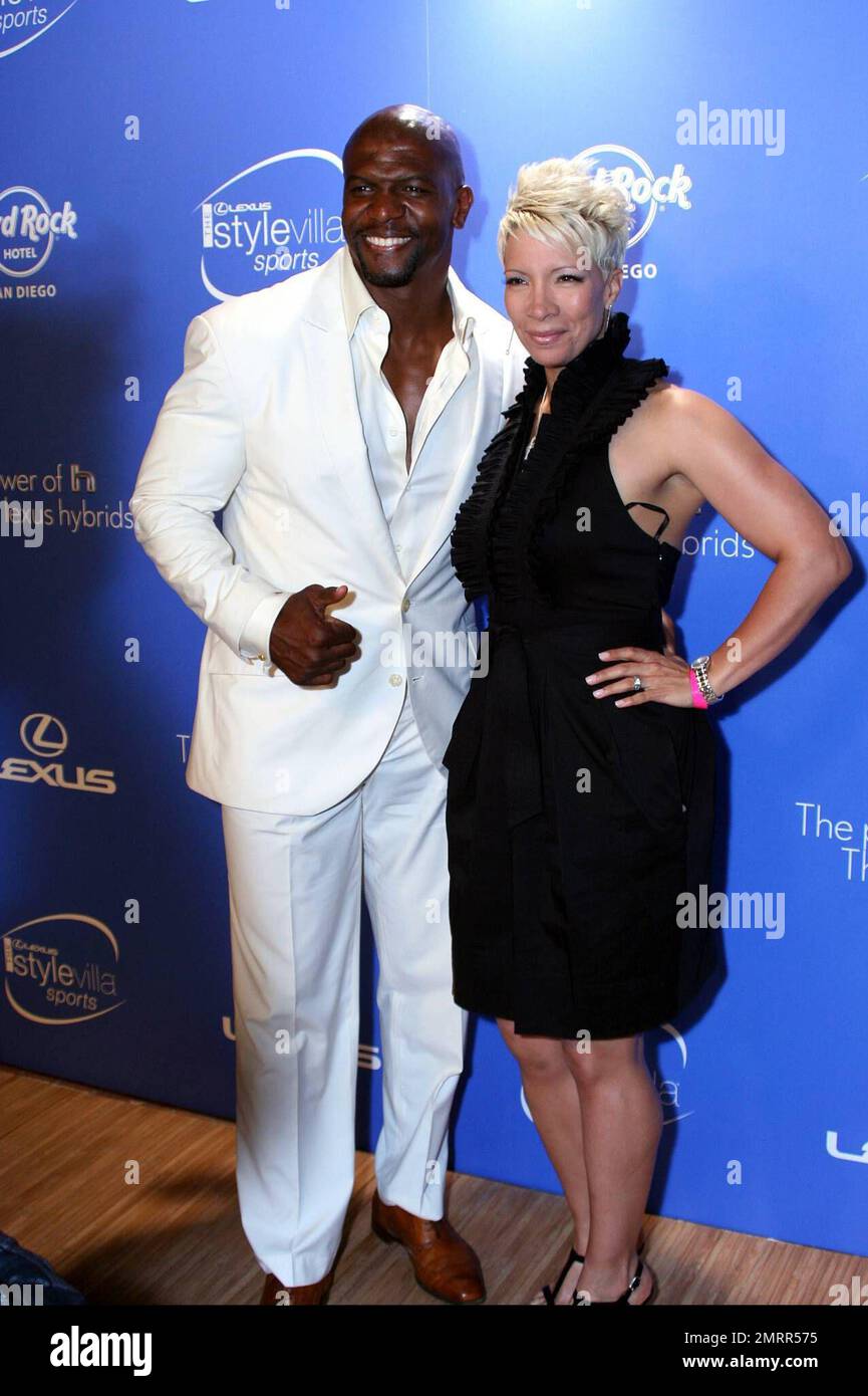 Terry Crews walks the red carpet at the Lexus Style Villa Sports party ...