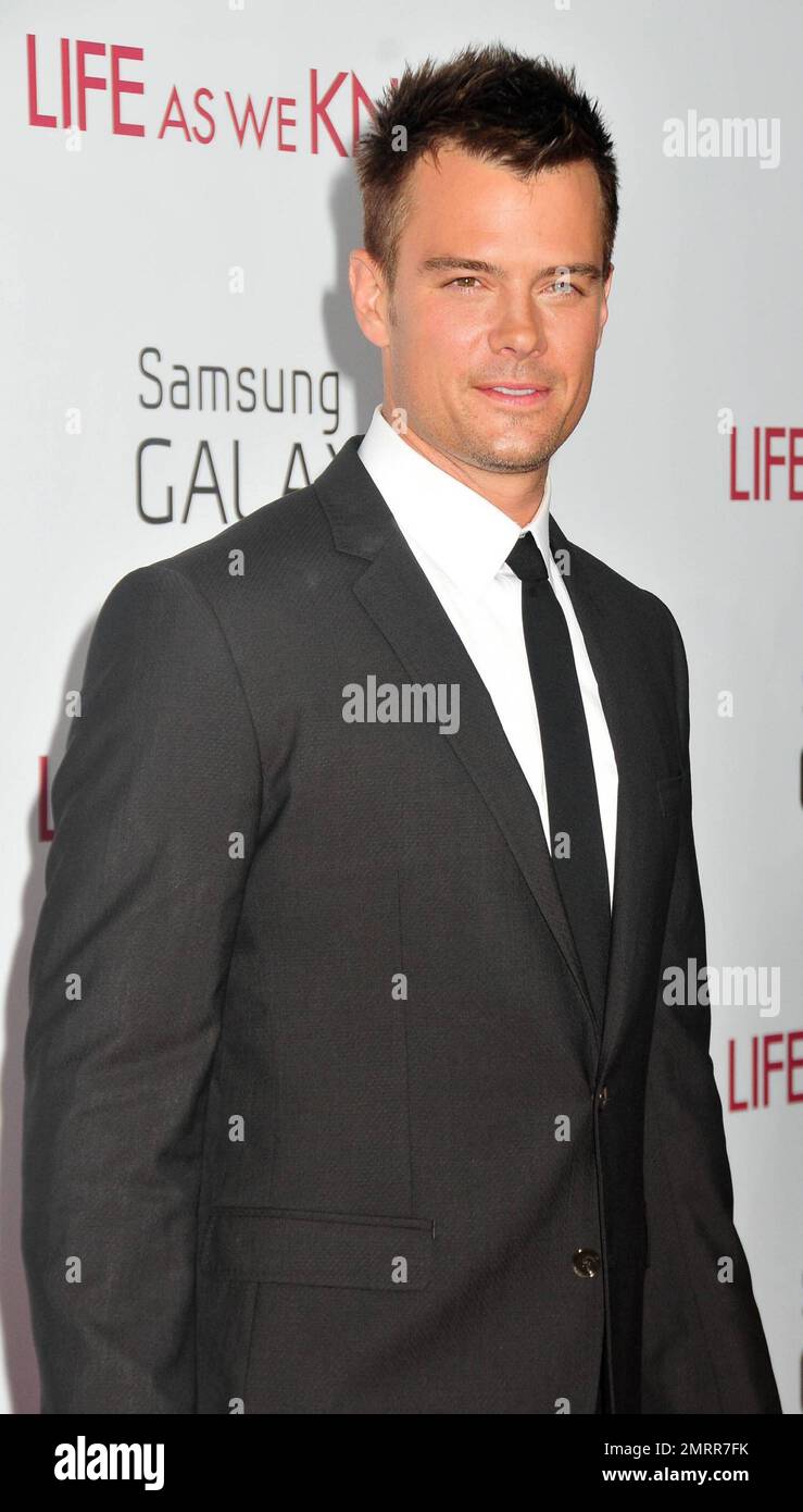 Josh Duhamel walks the red carpet at the premiere of Warner Bros. "Life ...