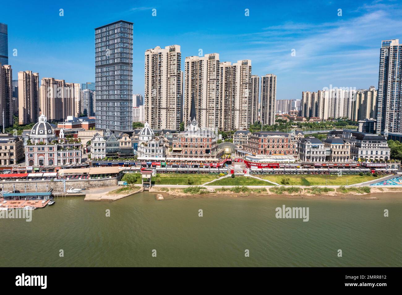 Fisherman's wharf aerial changsha complex scene Stock Photo - Alamy
