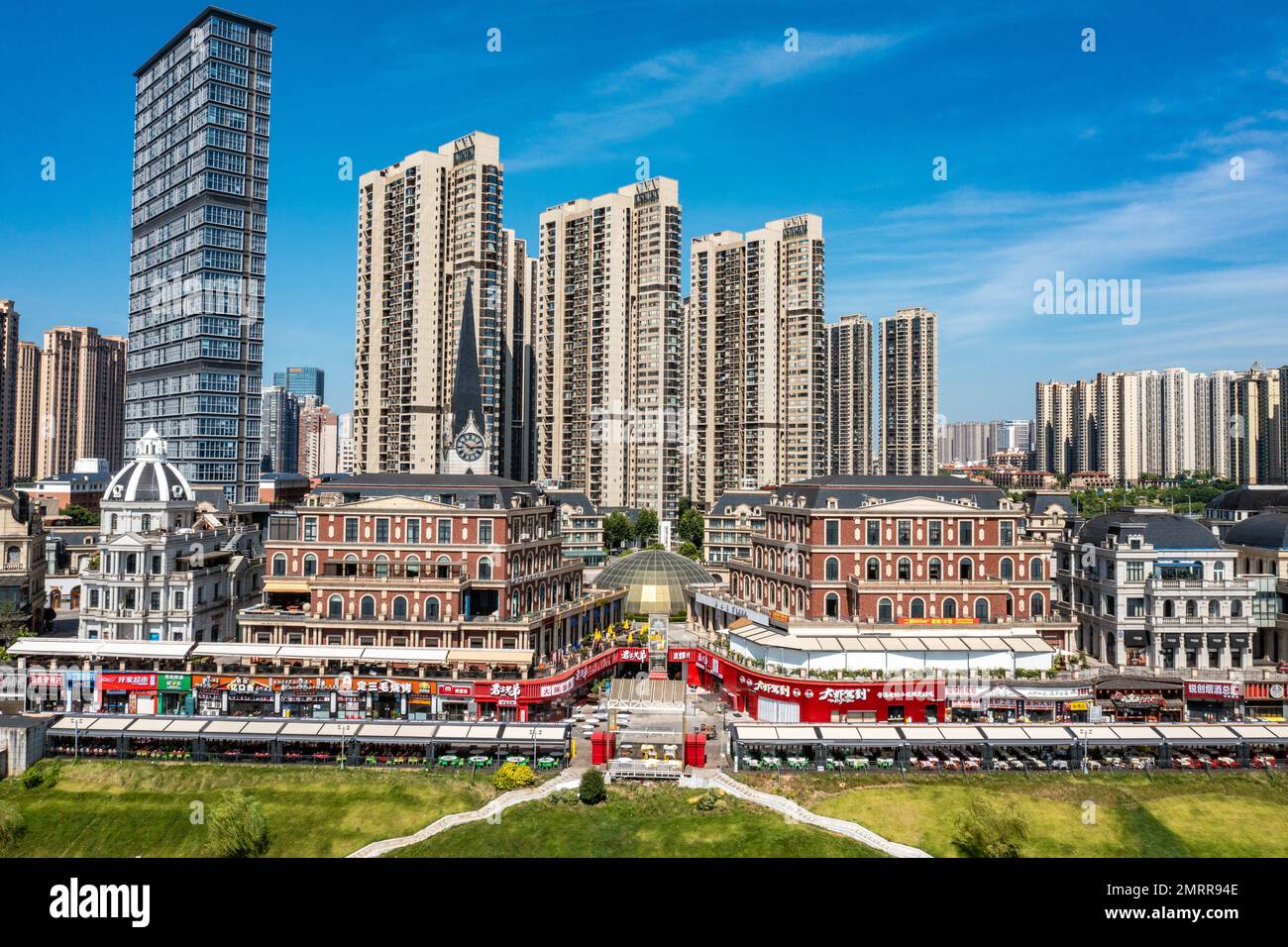 Fisherman's wharf aerial changsha complex scene Stock Photo - Alamy