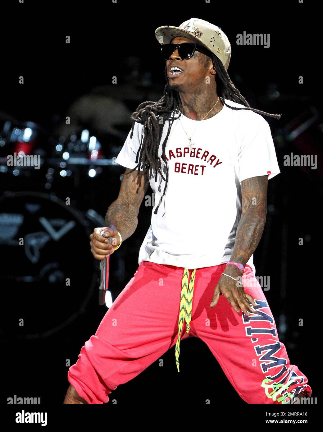 Lil Wayne performs live in concert at the Cruzan Amphitheatre in West ...