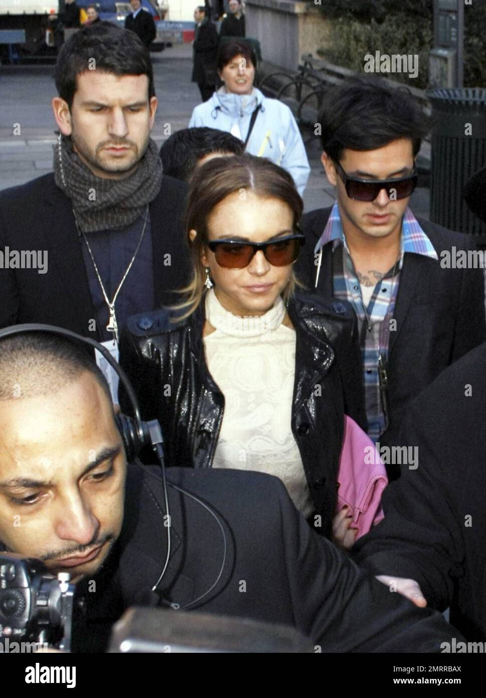 Lindsay Lohan arrives at Samantha Ronson's twin sister Charlotte Ronson ...