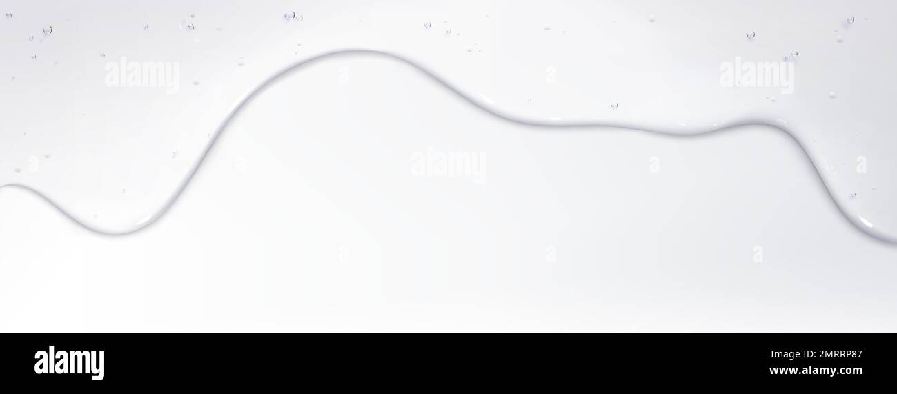 Clear liquid cosmetic gel texture. Dripping jelly cream or serum with ...