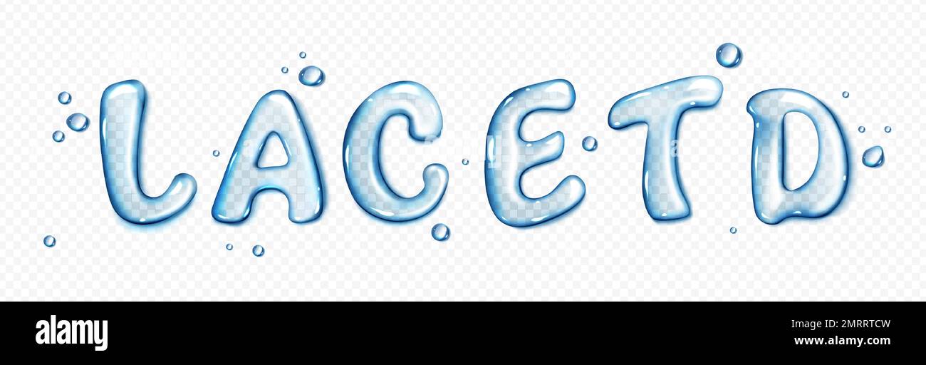 Water type font, liquid letters set. Pure aqua splashes in shape of ...