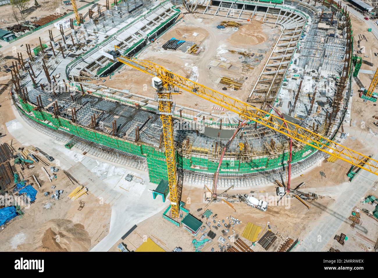 Football stadium under construction hi-res stock photography and images ...