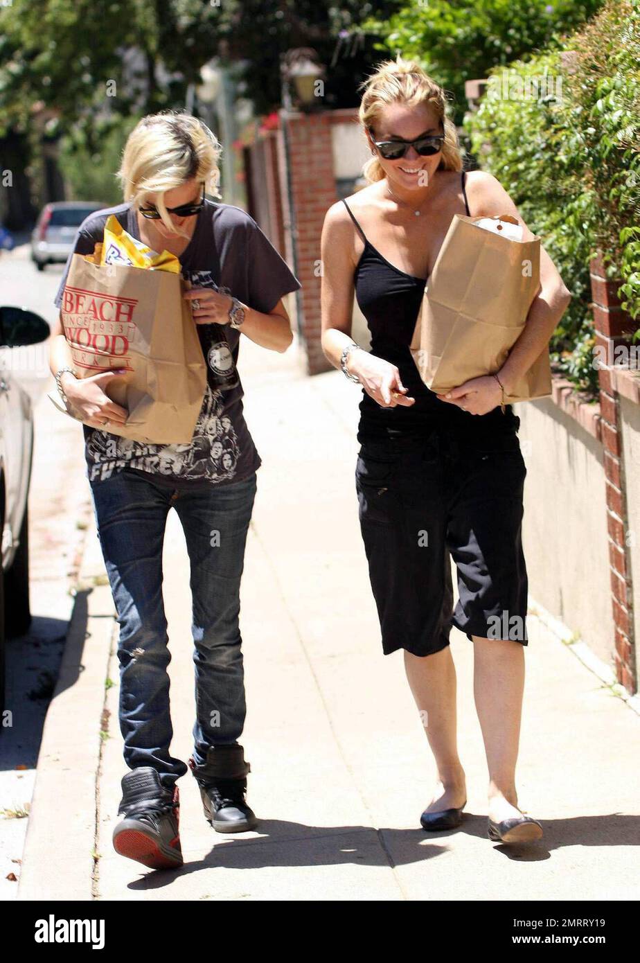 Lindsay Lohan and BFF Samantha Ronson, recently home from a trip to ...